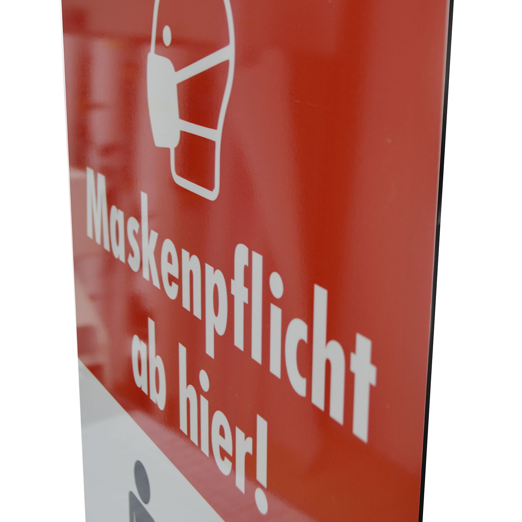 XL-Hinweis-Schilder | 600 x 840 mm | Maskenpflicht und 1,5 m ...